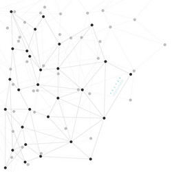 Connection structure and network abstract Vector Image