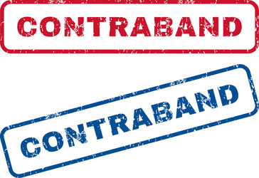 Contraband rubber stamp Royalty Free Vector Image