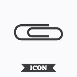 Cloud document paper clip symbol Royalty Free Vector Image