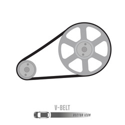 Isometric belt drive icon Royalty Free Vector Image