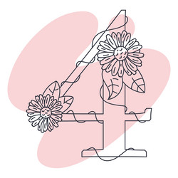 Fourth of Alphabet Letters Font Vector Images (over 240)