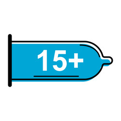 Condom icon health protection rubber symbol Vector Image