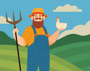 Man Hen Vector Images (over 650)