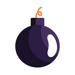 Video game item bomb Royalty Free Vector Image