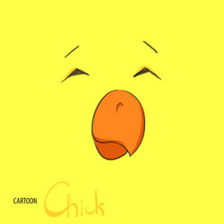 Chick face Royalty Free Vector Image - VectorStock