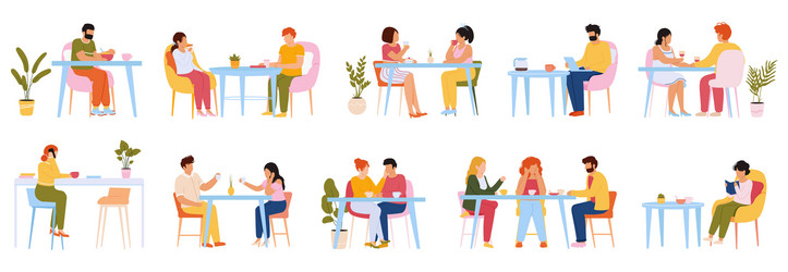 Eating disorder in men and women medical Vector Image