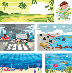 Environment elements Royalty Free Vector Image