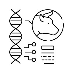 Genetic factors concept icon Royalty Free Vector Image