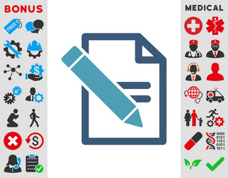 Edit records icon Royalty Free Vector Image - VectorStock