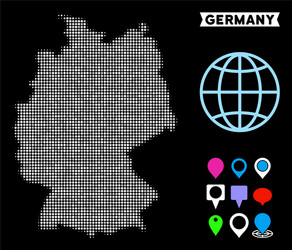Germany Pixel Map Vector Images (over 170)