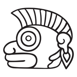 Aztec snake symbol Royalty Free Vector Image - VectorStock