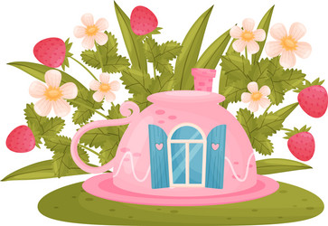 Strawberry House in Garden Vector Images (over 150)