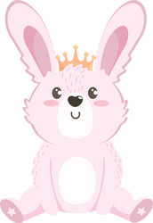 Cartoon teddy rabbit - funny characters Royalty Free Vector