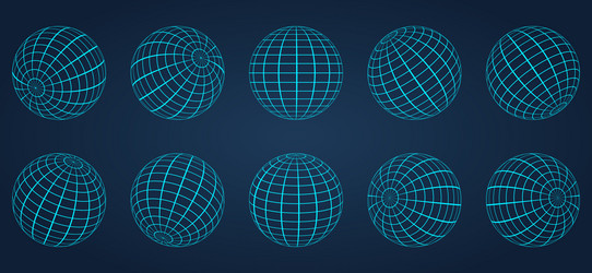 Globe Grid Vector Images (over 12,000)