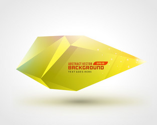 Abstract geometric 3d shape color background Vector Image