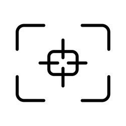 Camera focus point icon Royalty Free Vector Image