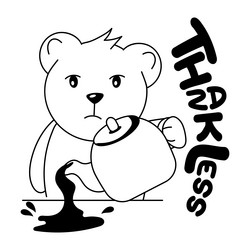 Thankless Royalty Free Vector Image - VectorStock