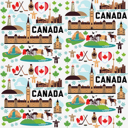 Canada pattern Royalty Free Vector Image - VectorStock