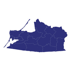 Kaliningrad oblast map Royalty Free Vector Image