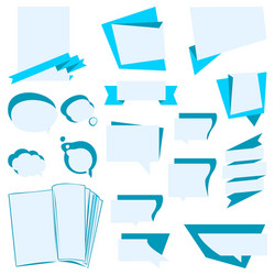 Announcement banner stickers and labels ribbon Vector Image