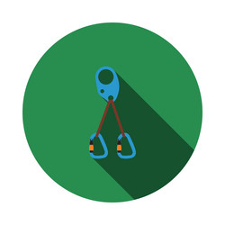 Alpinist self rescue system icon Royalty Free Vector Image