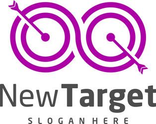 Play target logo template creative target logo Vector Image