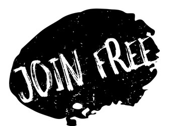Join free today rubber stamp Royalty Free Vector Image