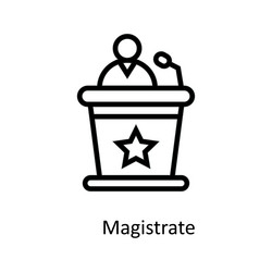 Jury fill outline icons simple stock illus Vector Image