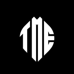 Tme logo letter design Royalty Free Vector Image