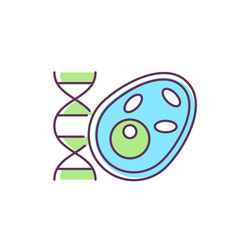 Dna genetic link icon cartoon Royalty Free Vector Image