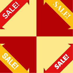 Corner sale banner Royalty Free Vector Image - VectorStock