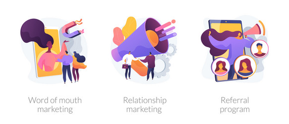 Customer oriented marketing strategy abstract Vector Image