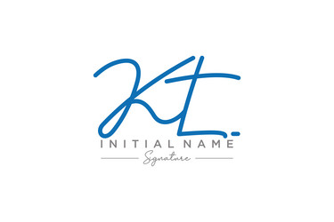 Initial kt letter royal luxury logo template Vector Image