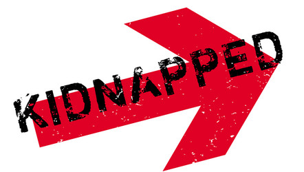 Kidnapped rubber stamp Royalty Free Vector Image