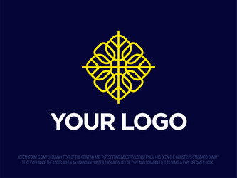 Modern professional logo in the form Royalty Free Vector