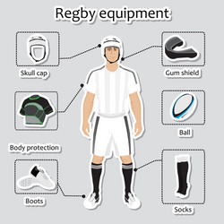 Baseball player uniform and equipment Royalty Free Vector