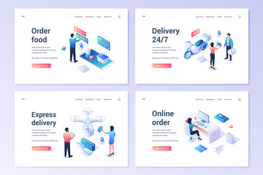 Order delivery tracking on mobile app design Vector Image