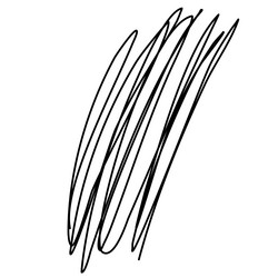 Chaotically tangled line unravels chaos and mess Vector Image