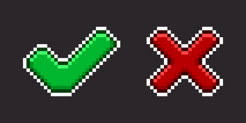 Correct and Incorrect Icon Vector Images (over 1,100)