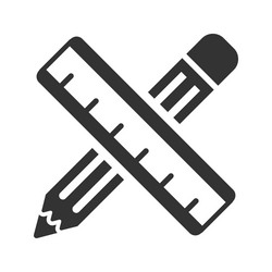 Ruler tools icon Royalty Free Vector Image - VectorStock