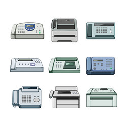 Cartoon Fax Machine Vector Images (over 360)