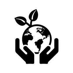 Hands lifting world Royalty Free Vector Image - VectorStock