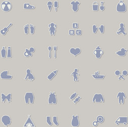 Baby development icon growth stages child Vector Image