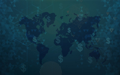 Abstract crypto currency Royalty Free Vector Image