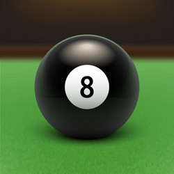 Magic 8 ball eight isolated Royalty Free Vector Image