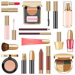 Make up kit Royalty Free Vector Image - VectorStock