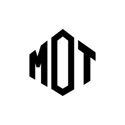 Mot logo letter letter logo design Royalty Free Vector Image