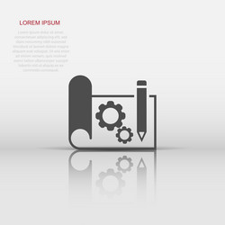 Prototype icon in flat style startup on white Vector Image