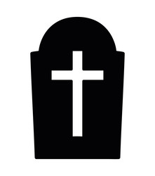 Black gravestone design Royalty Free Vector Image