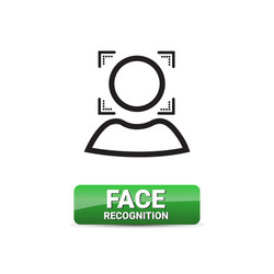 Voice id recognition technology line Royalty Free Vector